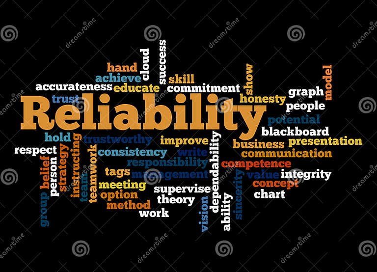 Word Cloud with RELIABILITY Concept Stock Illustration - Illustration ...
