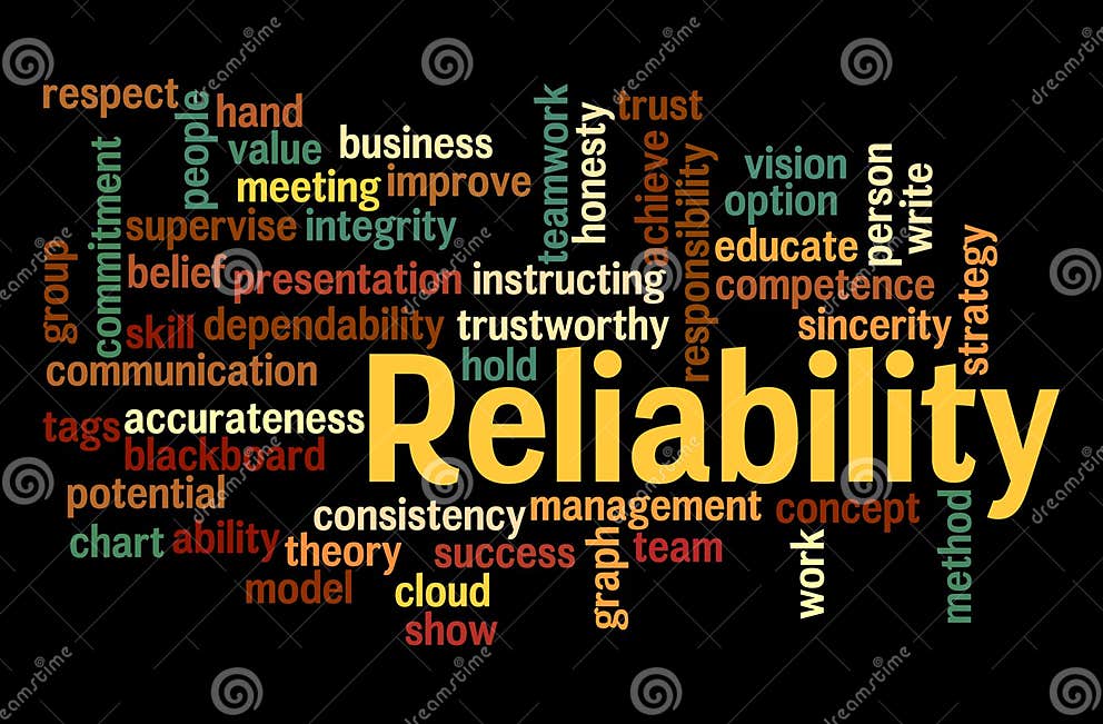 Word Cloud with RELIABILITY Concept Stock Illustration - Illustration ...