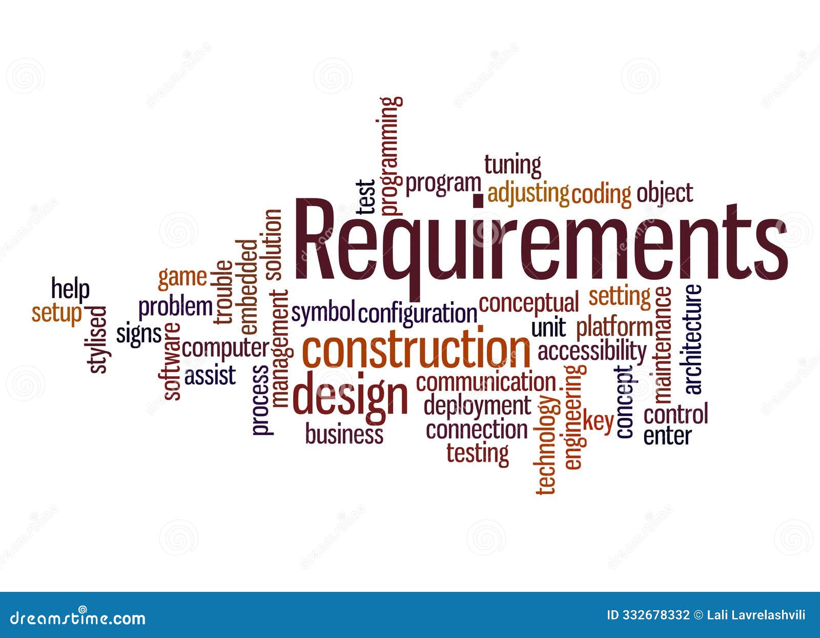 Word Cloud with REQUIREMENTS Concept Stock Photo - Image of adjusting ...