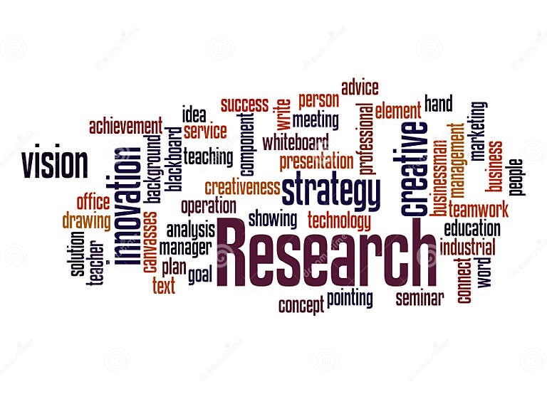 Word Cloud with RESEARCH Concept Stock Illustration - Illustration of ...