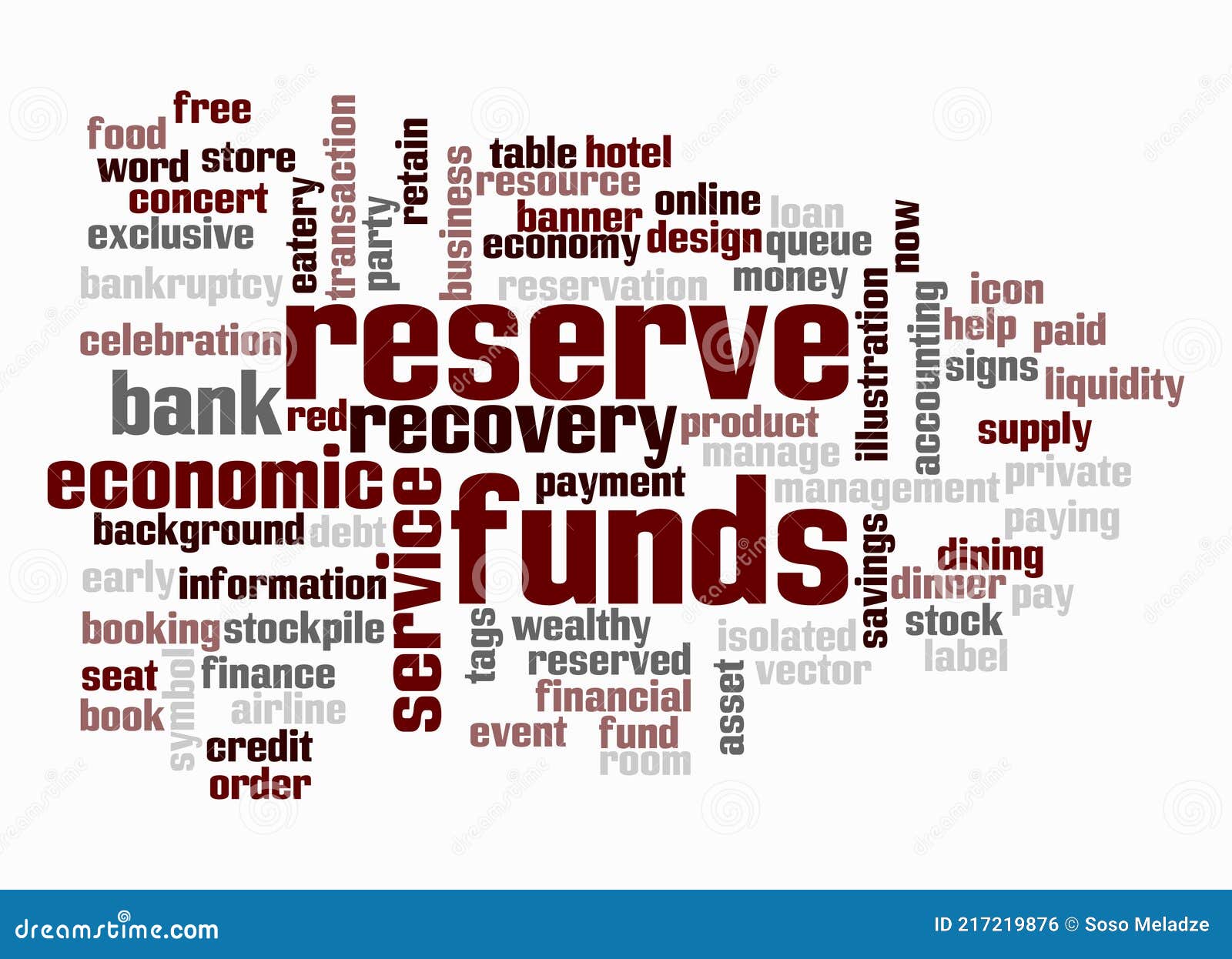 Word Cloud with RESERVE FUNDS Concept Create with Text only Stock Photo ...