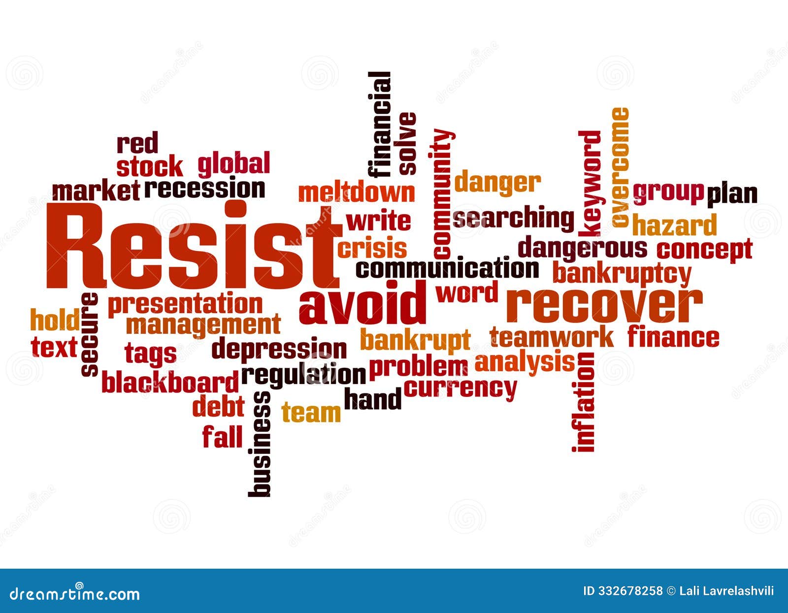 Resist Concept With Determined Woman Cartoon Vector | CartoonDealer.com ...