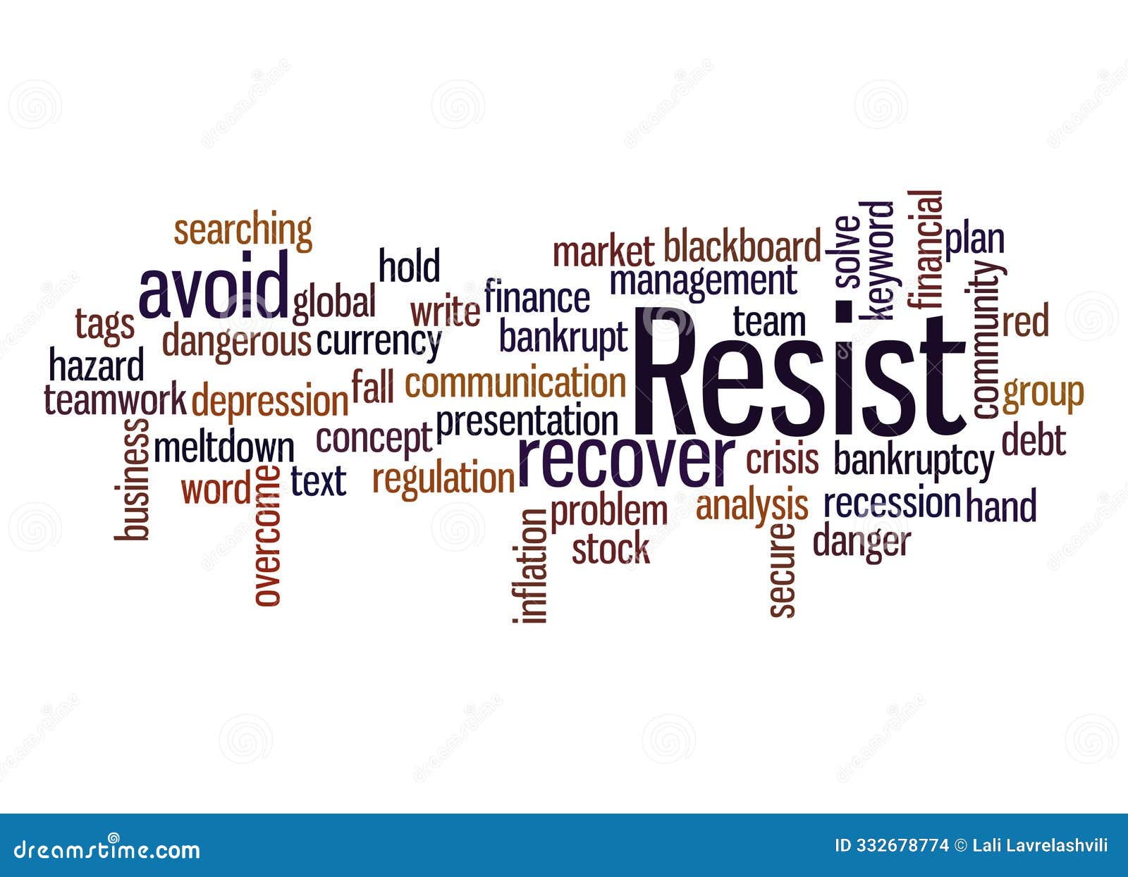 Resist Concept With Determined Woman Cartoon Vector | CartoonDealer.com ...