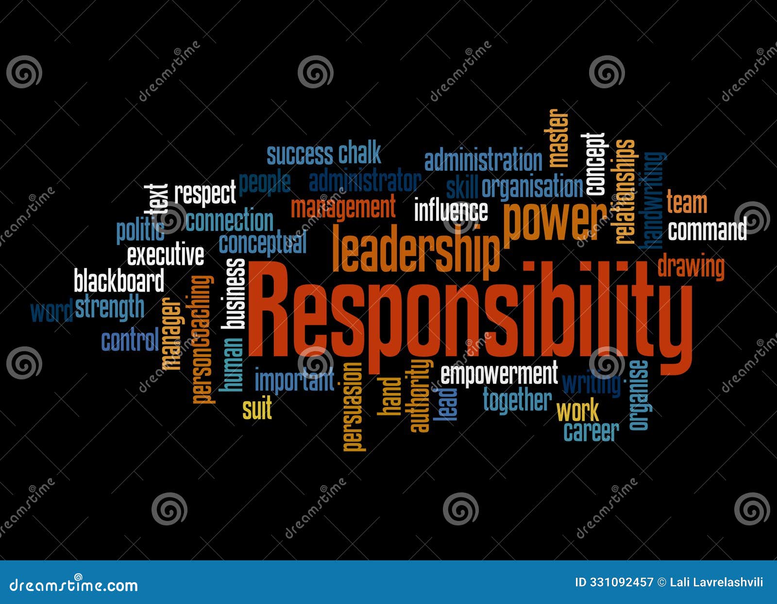 Word Cloud with RESPONSIBILITY Concept Stock Image - Image of career, hand: 331092457