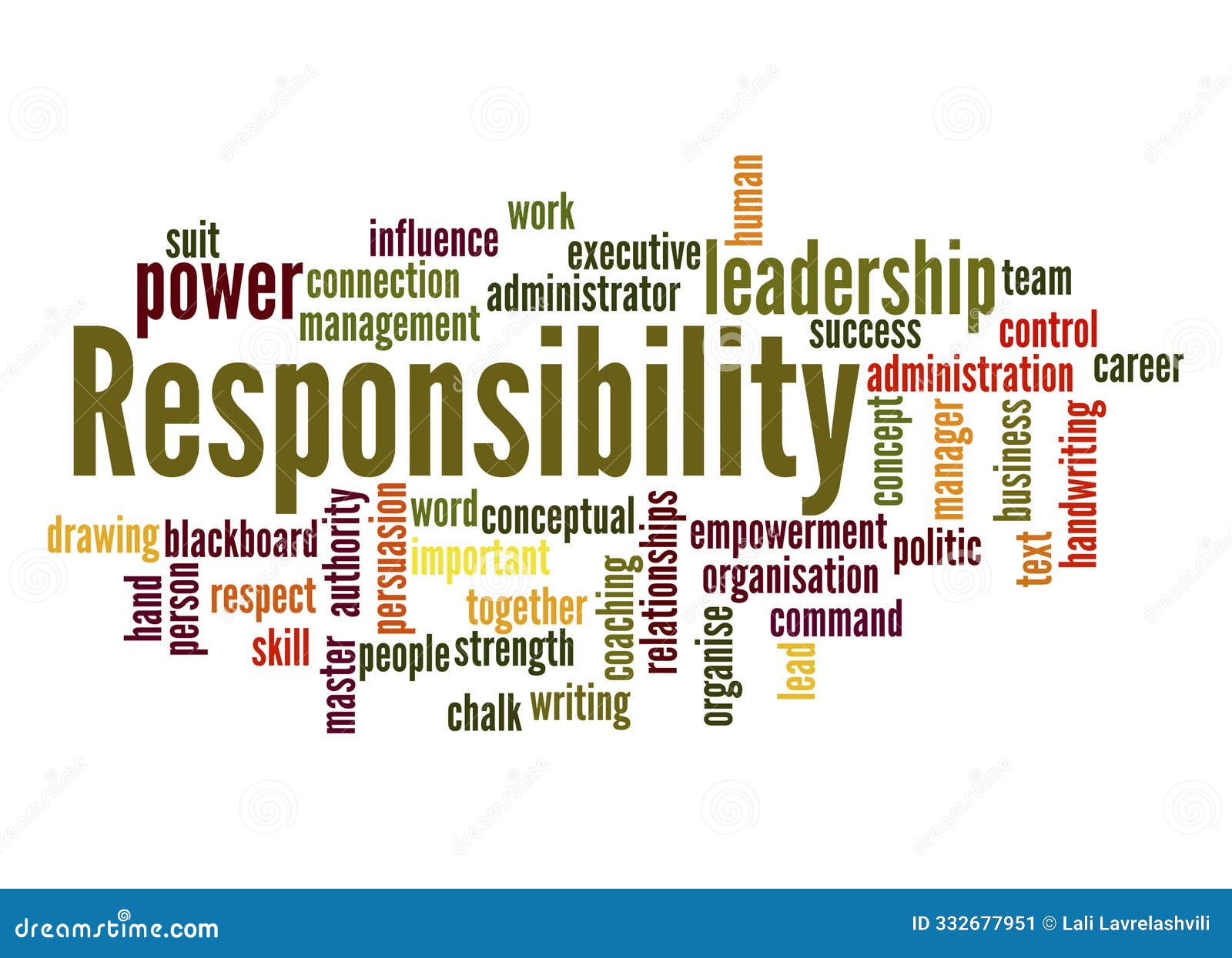Word Cloud with RESPONSIBILITY Concept Stock Image - Image of master, authority: 332677951