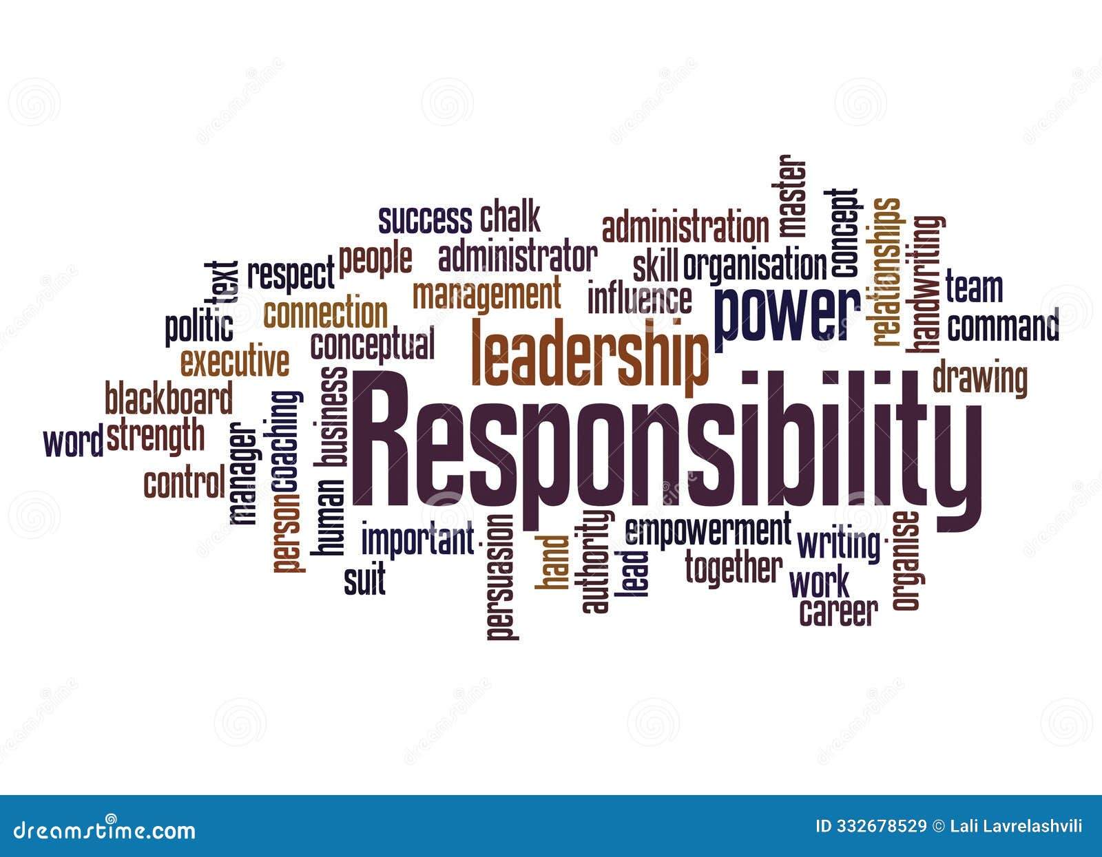Word Cloud with RESPONSIBILITY Concept Stock Image - Image of organise, leadership: 332678529