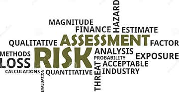 Word Cloud - Risk Assessment Stock Vector - Illustration of analysis ...