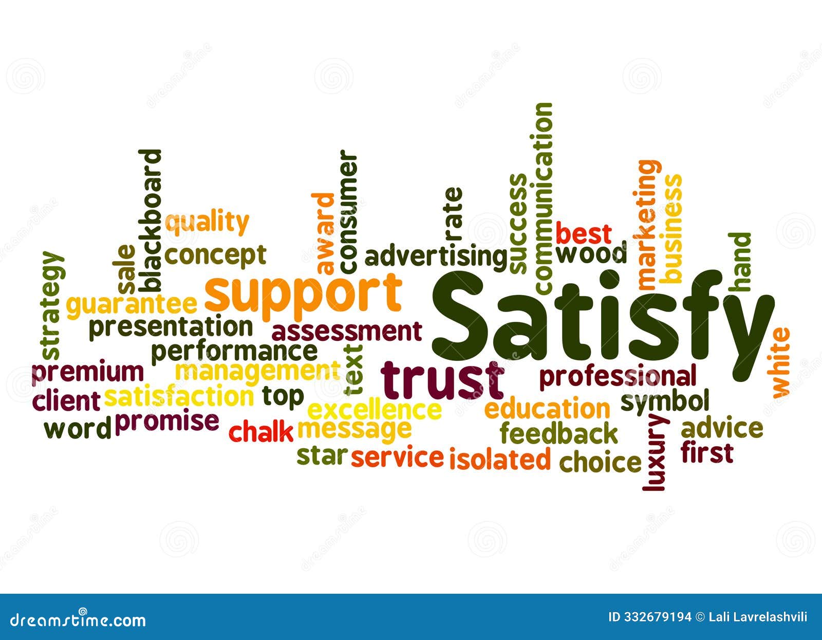 Word Cloud with SATISFY Concept Stock Photo - Image of sale, blackboard ...