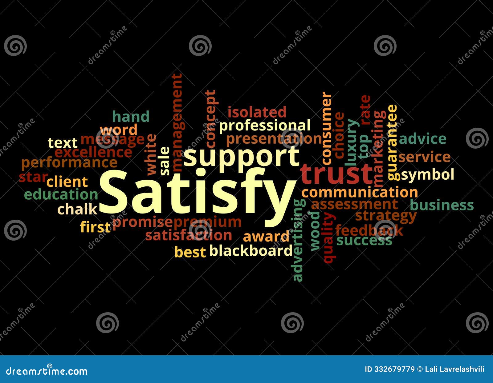 Word Cloud with SATISFY Concept Stock Image - Image of advertising ...