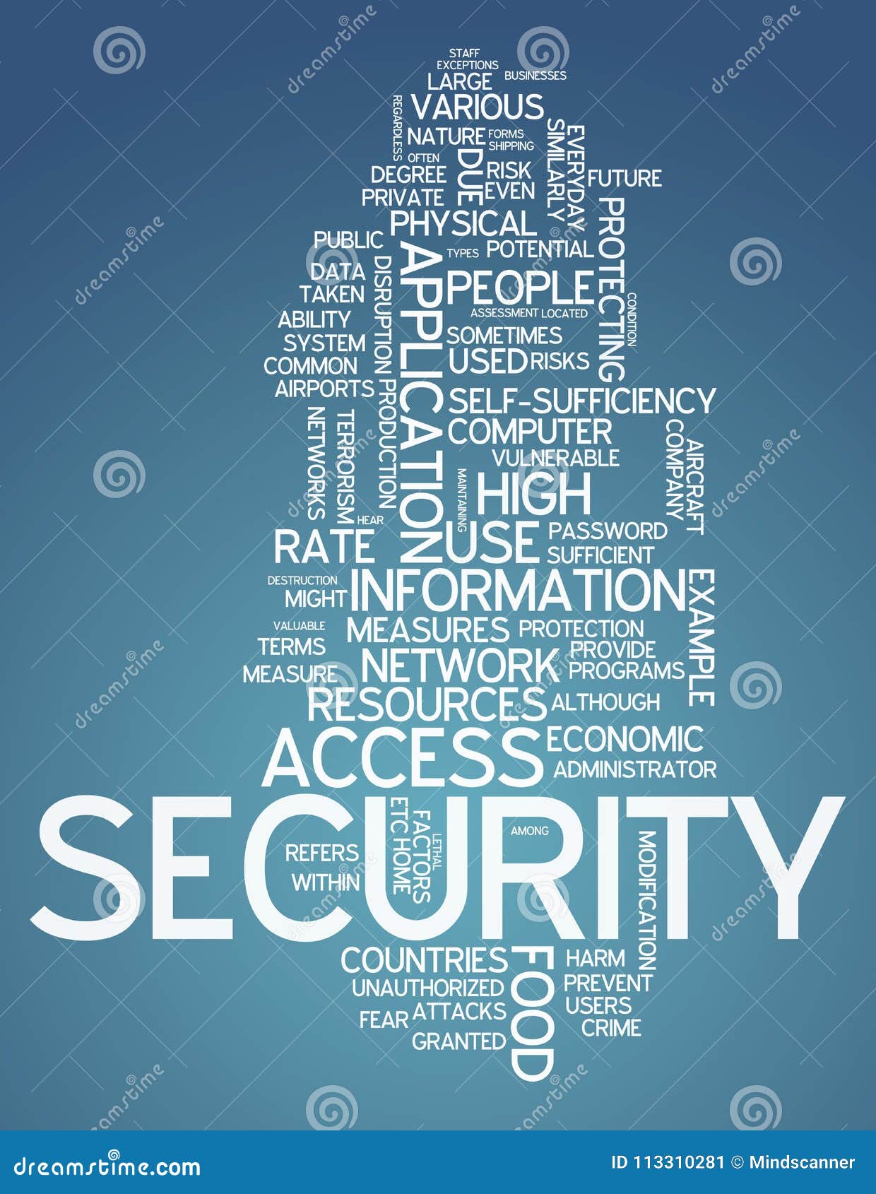 Word Cloud Security stock illustration. Illustration of concepts ...