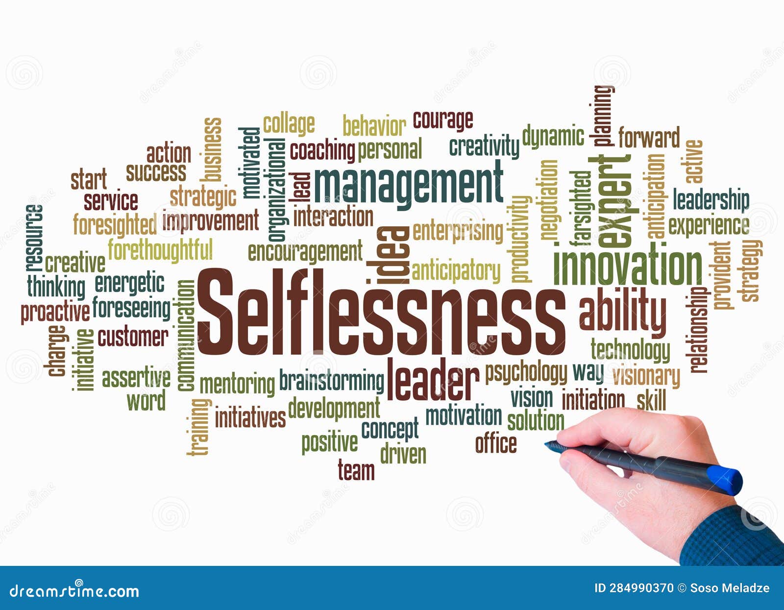 Word Cloud with SELFLESSNESS Concept Create with Text only Stock Photo ...