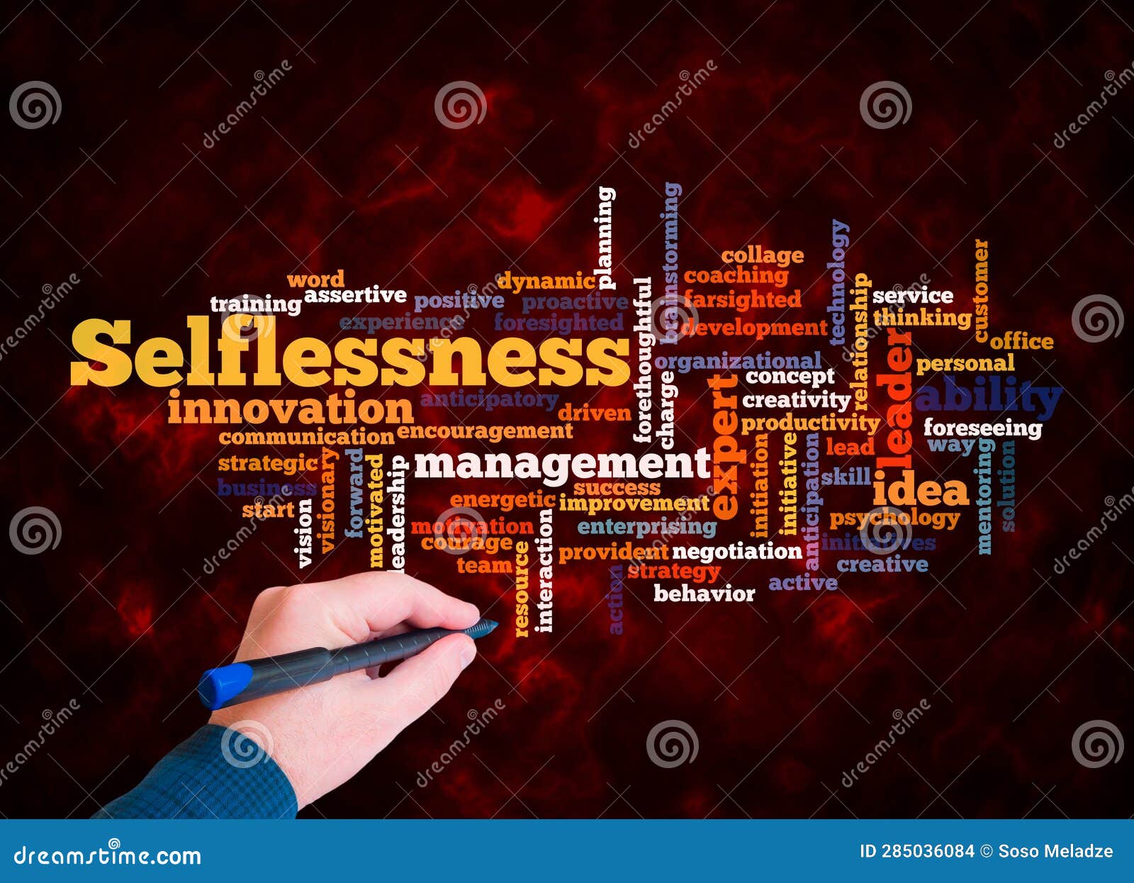 Word Cloud with SELFLESSNESS Concept Create with Text only Stock Photo ...