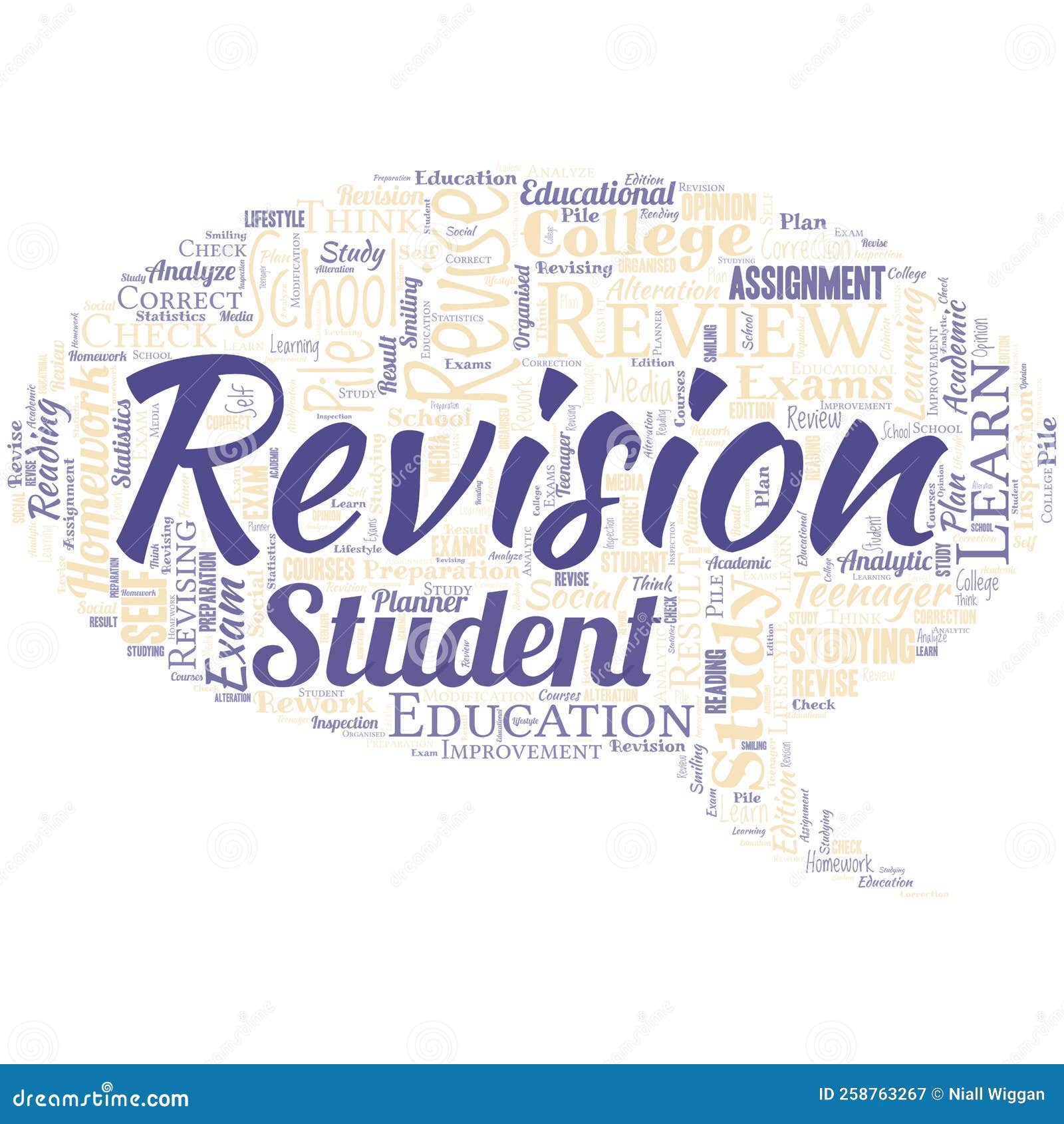 Revision Word Hand Sphere Cloud Concept Stock Photography ...
