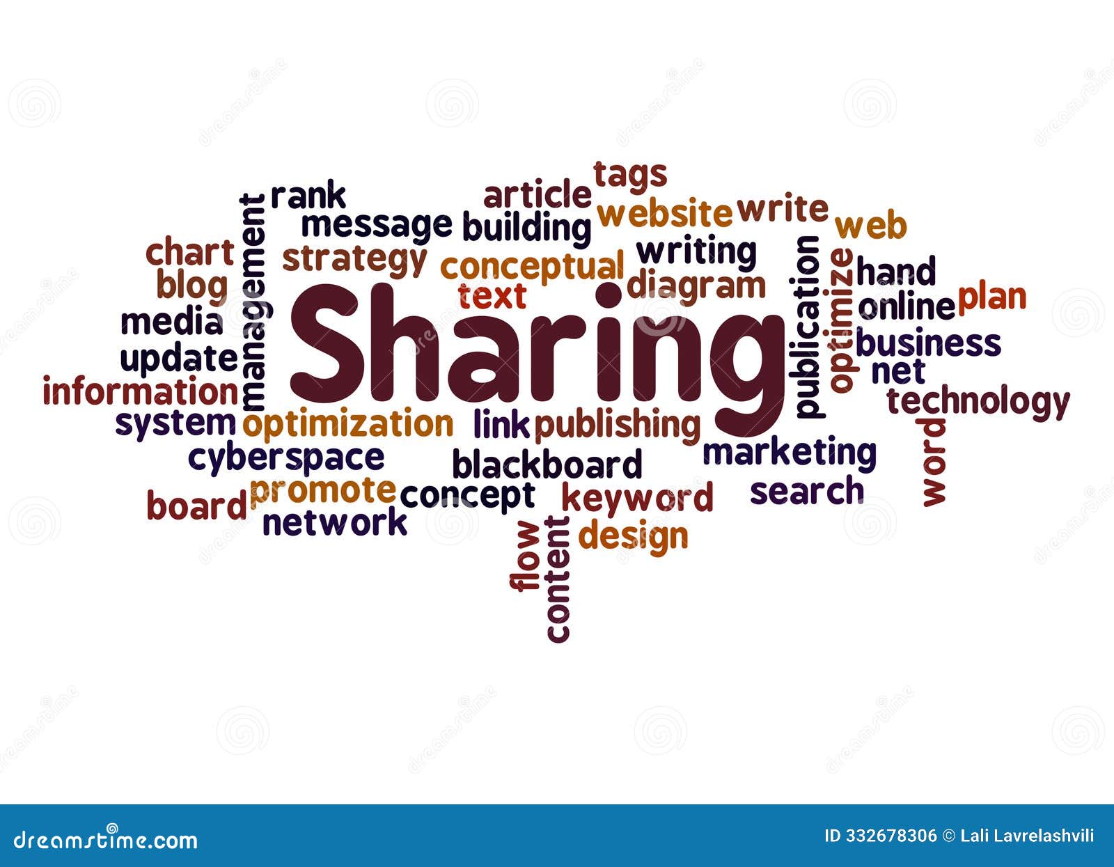 Word Cloud with SHARING Concept Stock Illustration - Illustration of ...