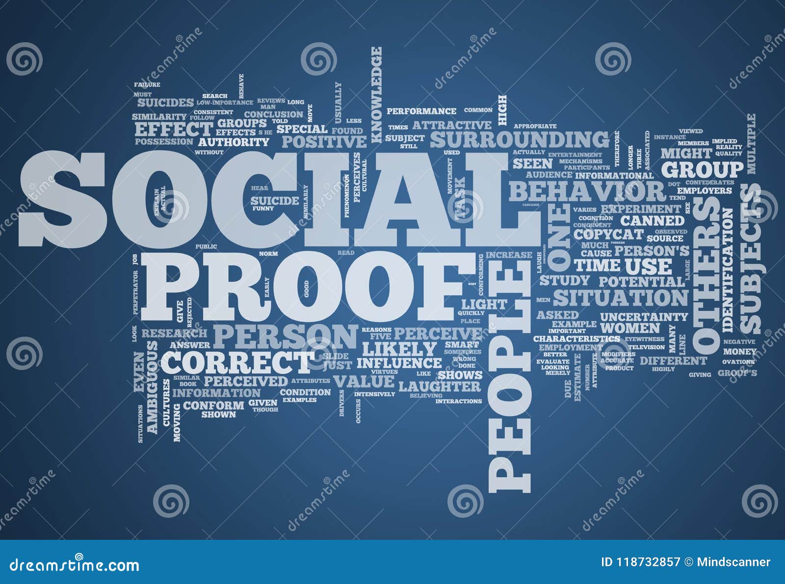 Word Cloud Social Proof stock illustration. Illustration of market ...