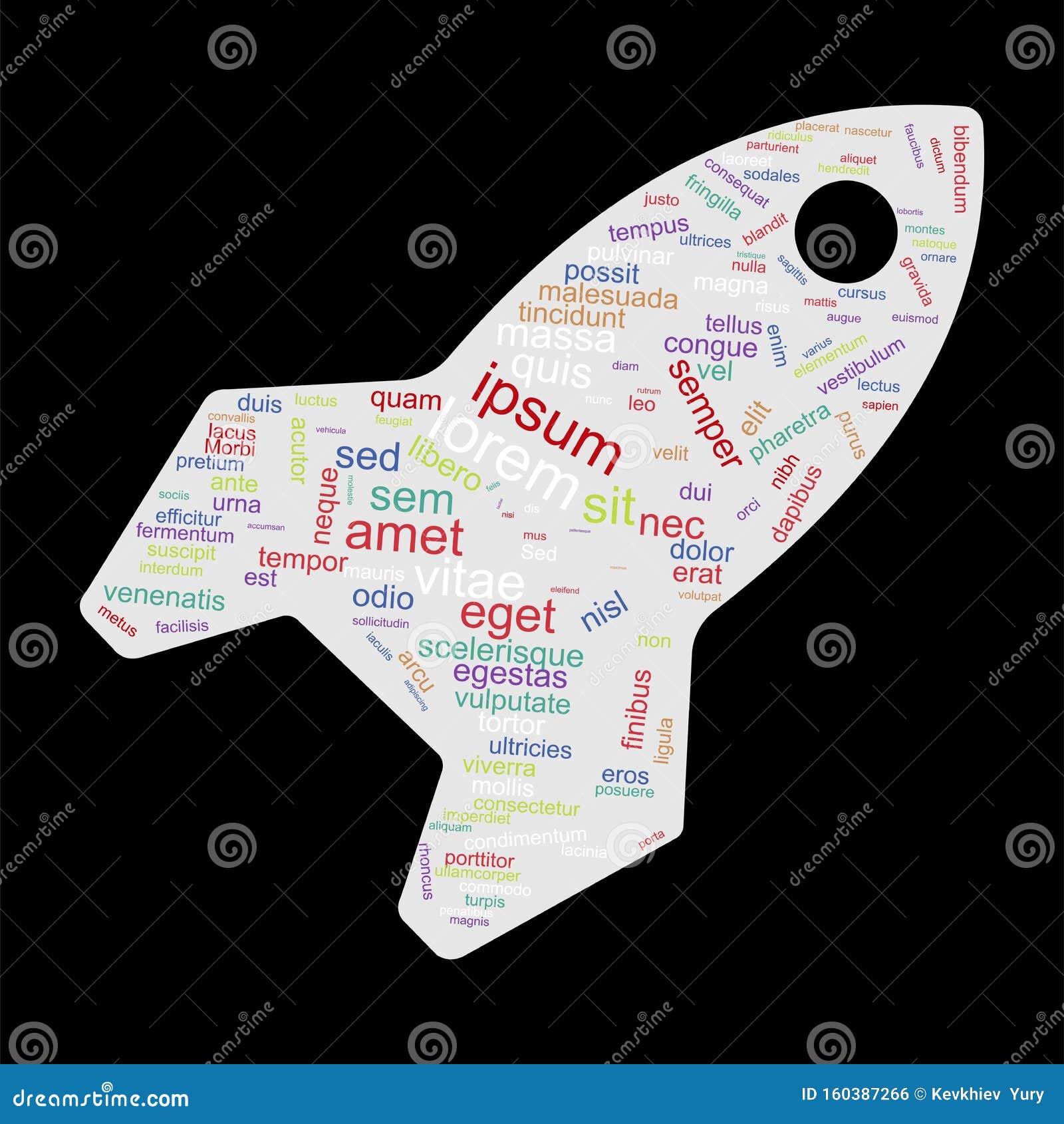 Word Cloud Space Rocket, Vector Illustration Stock Vector ...