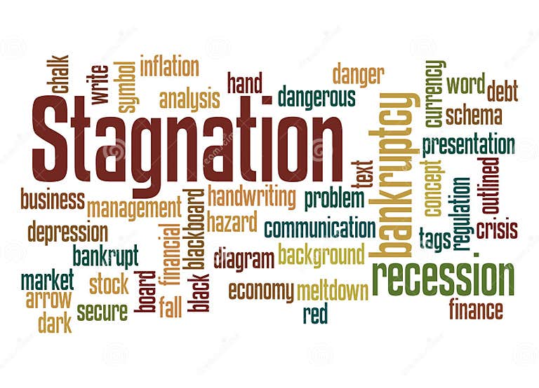Word Cloud with STAGNATION Concept Stock Photo - Image of bankrupt ...