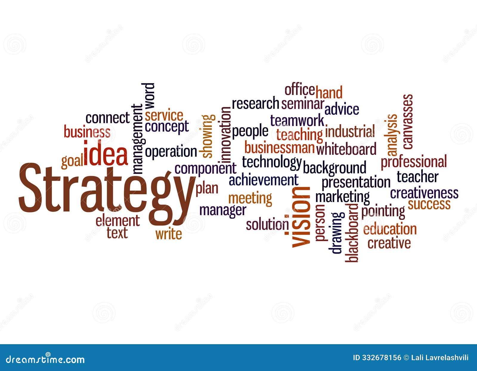 Word Cloud with STRATEGY Concept Stock Illustration - Illustration of ...