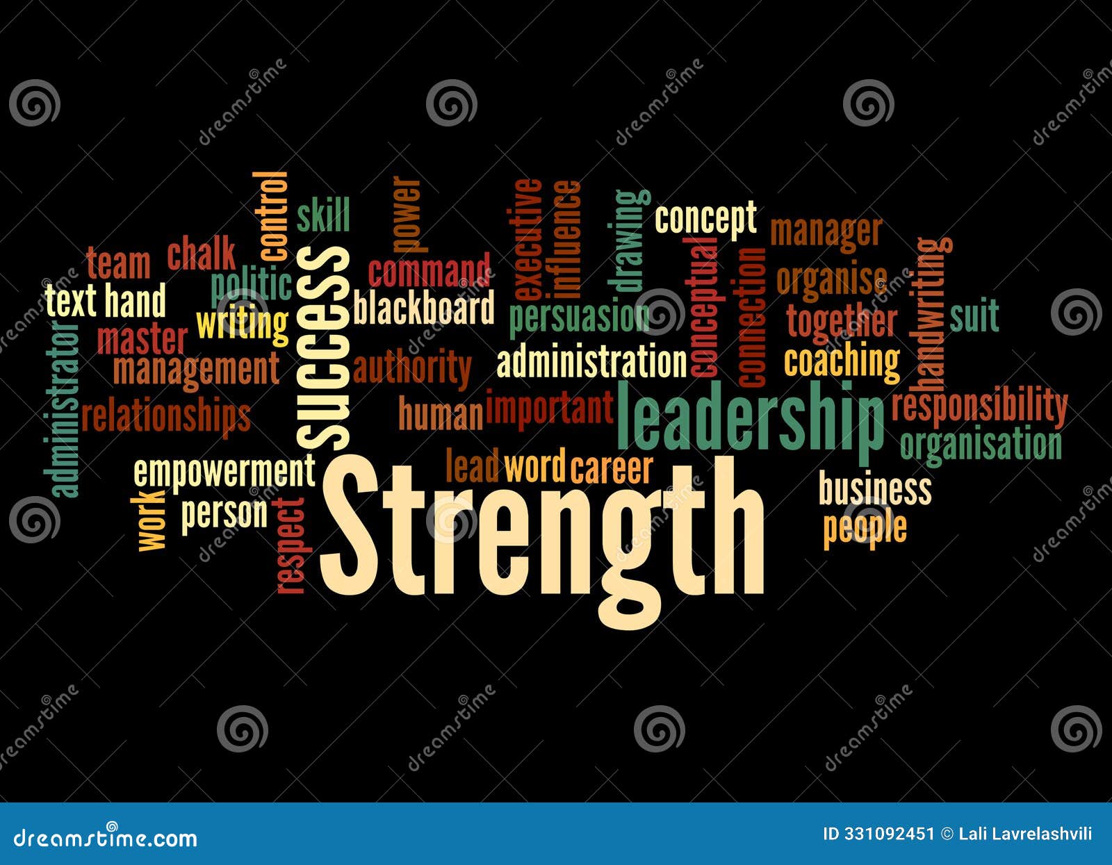 Word Cloud with STRENGTH Concept Stock Image - Image of leadership ...