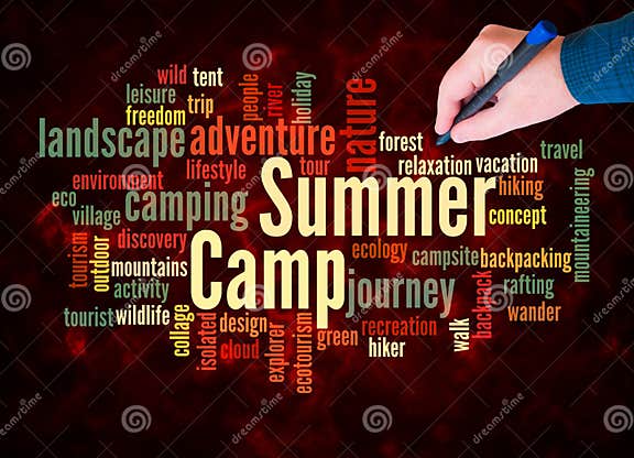 Word Cloud with SUMMER CAMP Concept Create with Text only Stock Image ...