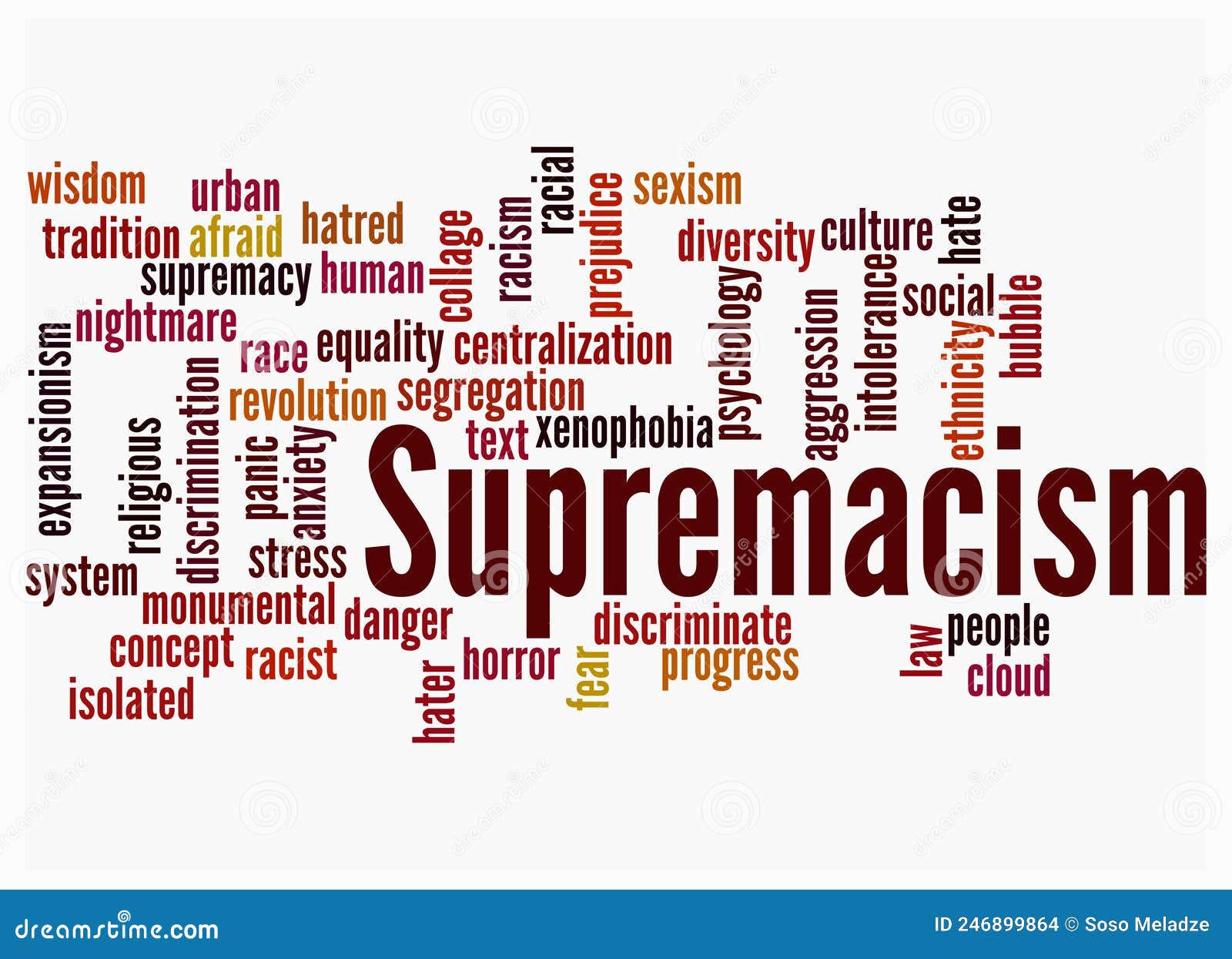 Word Cloud with SUPREMACISM Concept Create with Text only Stock ...