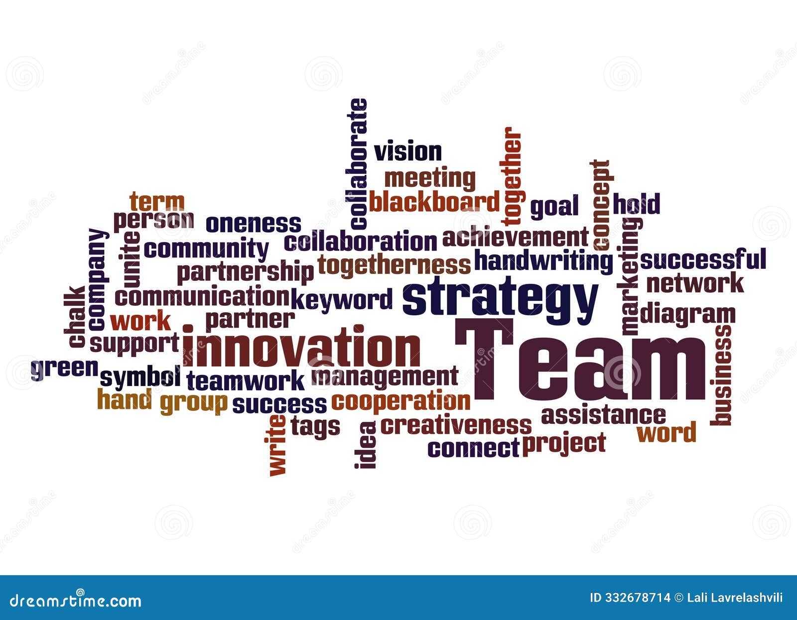 Word Cloud with TEAM Concept Stock Illustration - Illustration of ...