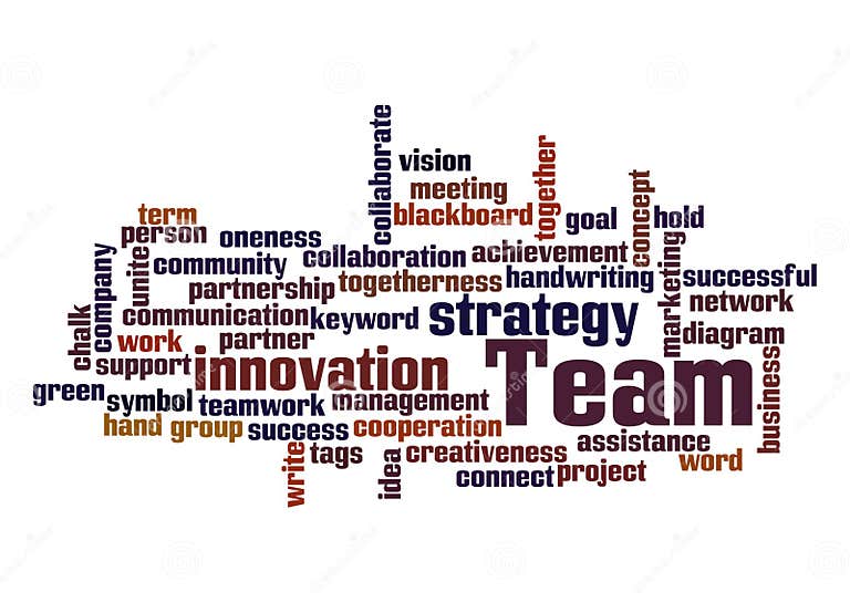 Word Cloud with TEAM Concept Stock Illustration - Illustration of ...