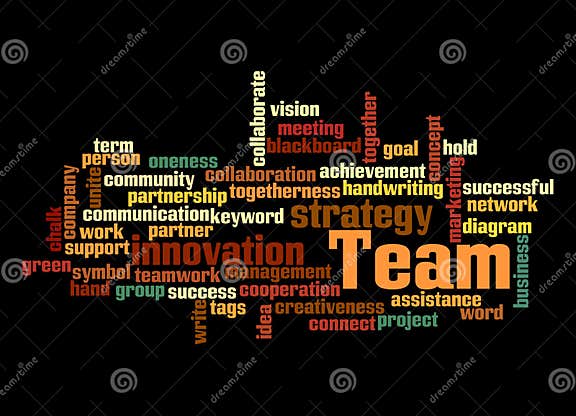 Word Cloud with TEAM Concept Stock Image - Image of collaboration ...