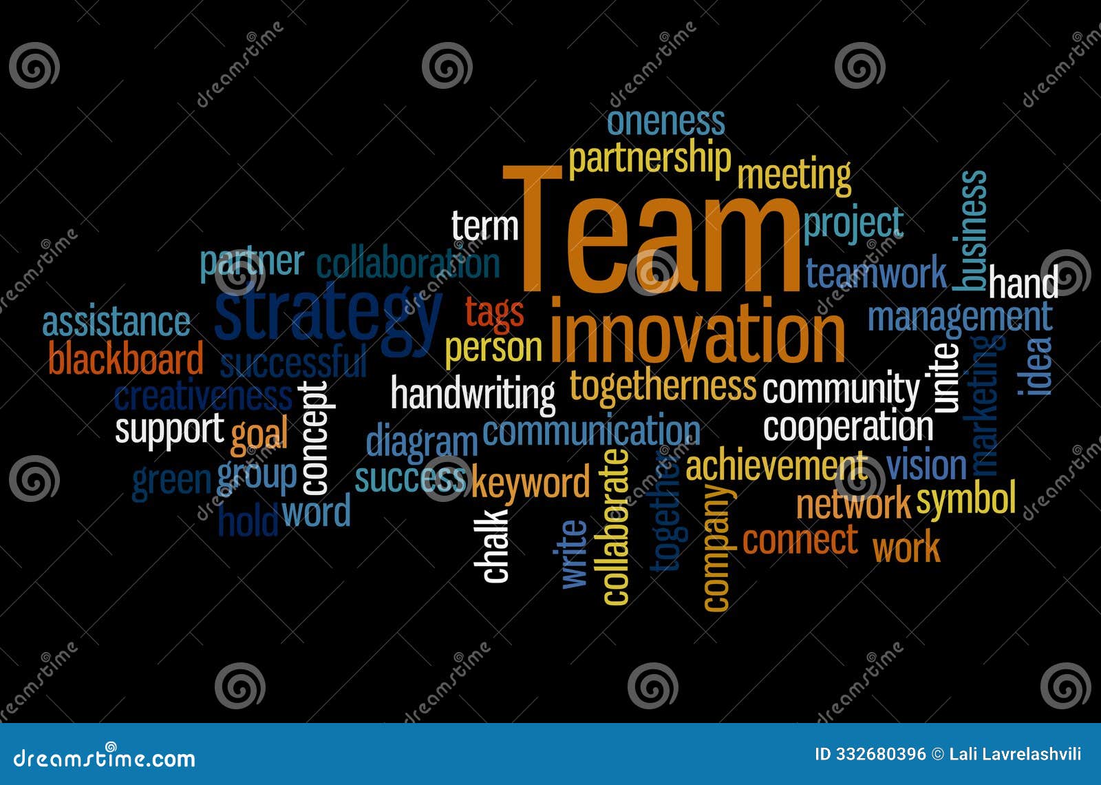 Word Cloud with TEAM Concept Stock Illustration - Illustration of ...