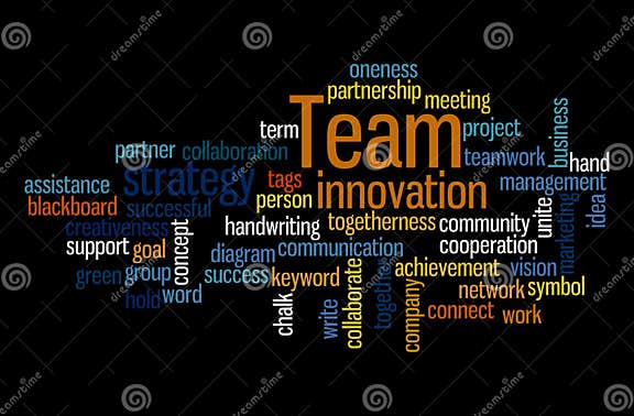 Word Cloud with TEAM Concept Stock Illustration - Illustration of ...
