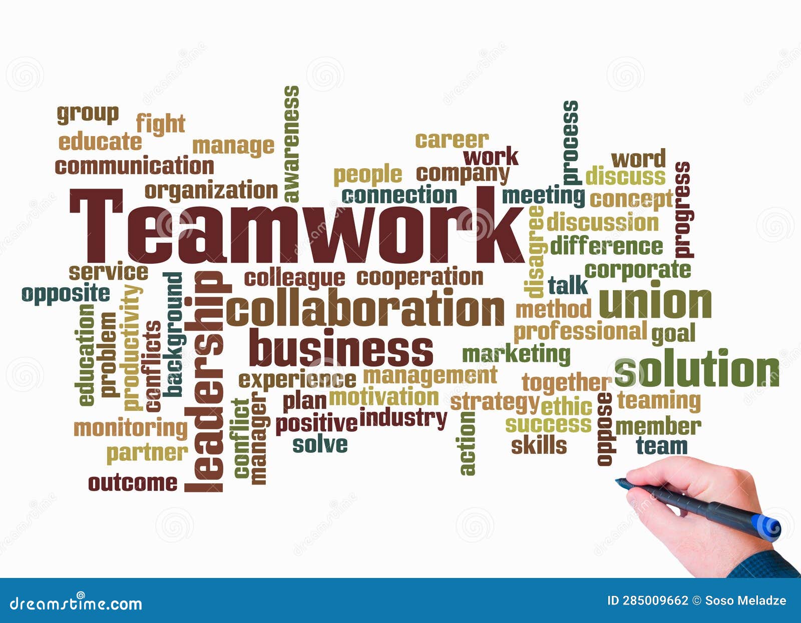 Word Cloud with TEAMWORK Concept Create with Text only Stock Photo ...