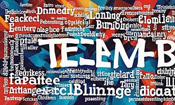 Word Cloud with the Temb in Different Languages Stock Illustration - Illustration of message ...