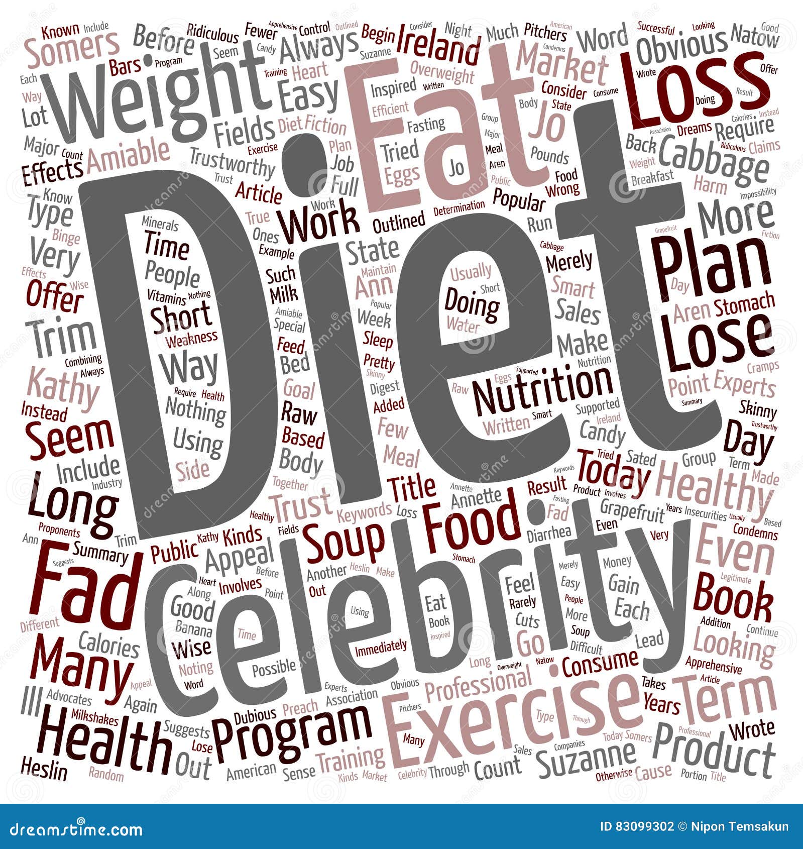 FAD DIETS DON`T WORK Announcement. Hand Holding Megaphone With Speech ...