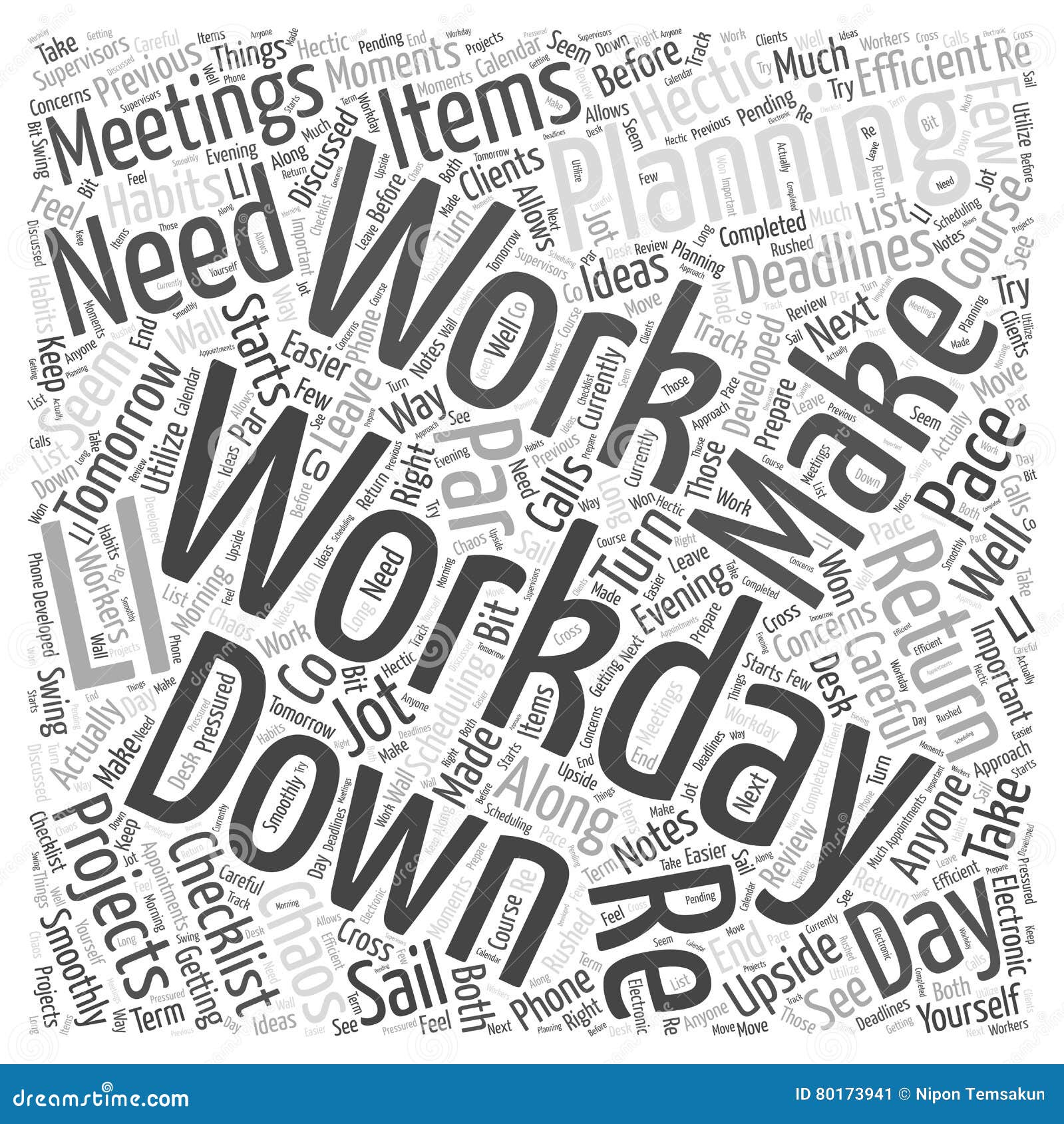 Word WORKDAY. Vector Decorative Zentangle Object For Coloring ...