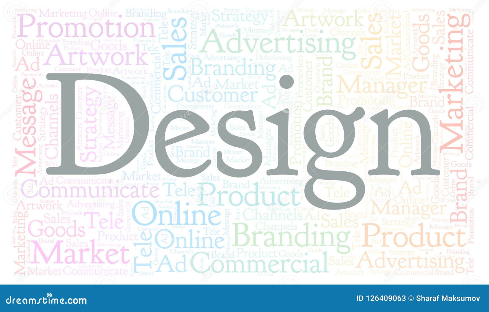 Word Cloud with Text Design. Stock Illustration - Illustration of ...