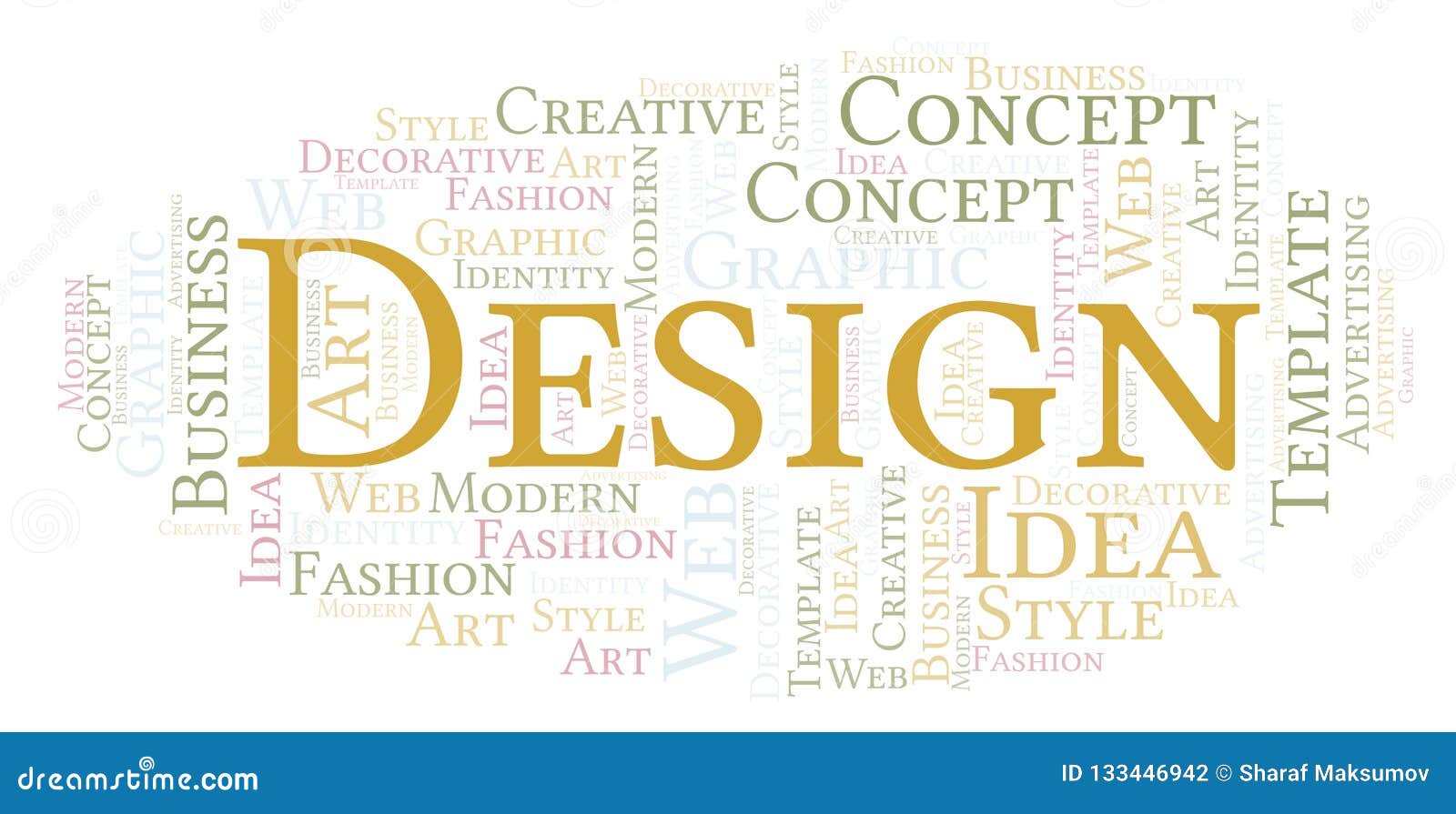Word Cloud with Text Design Stock Illustration - Illustration of ...