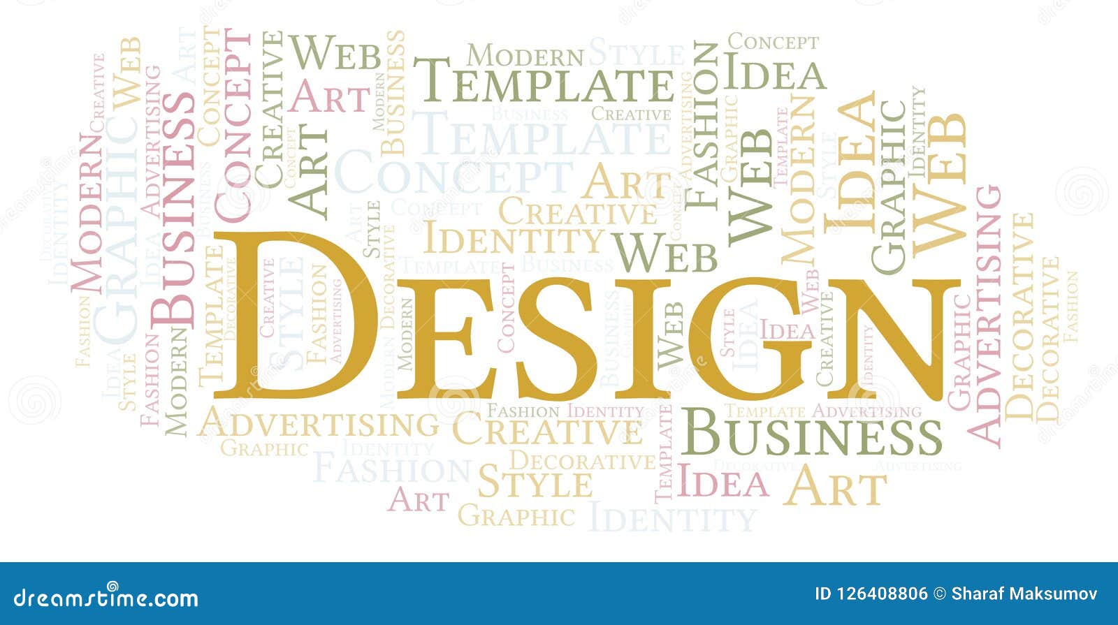 Word Cloud with Text Design. Stock Illustration - Illustration of ...