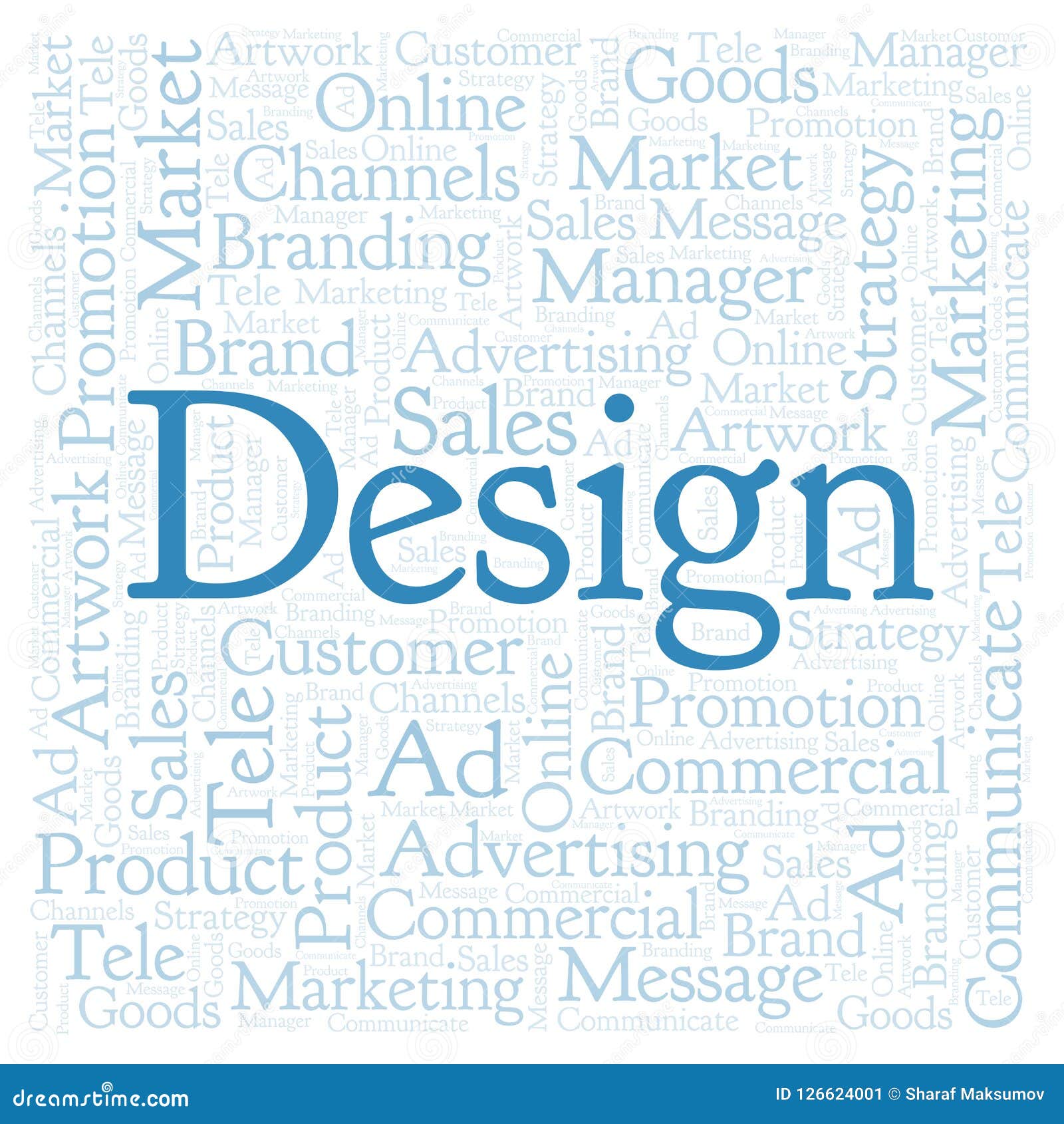 Word Cloud with Text Design. Stock Illustration - Illustration of ...