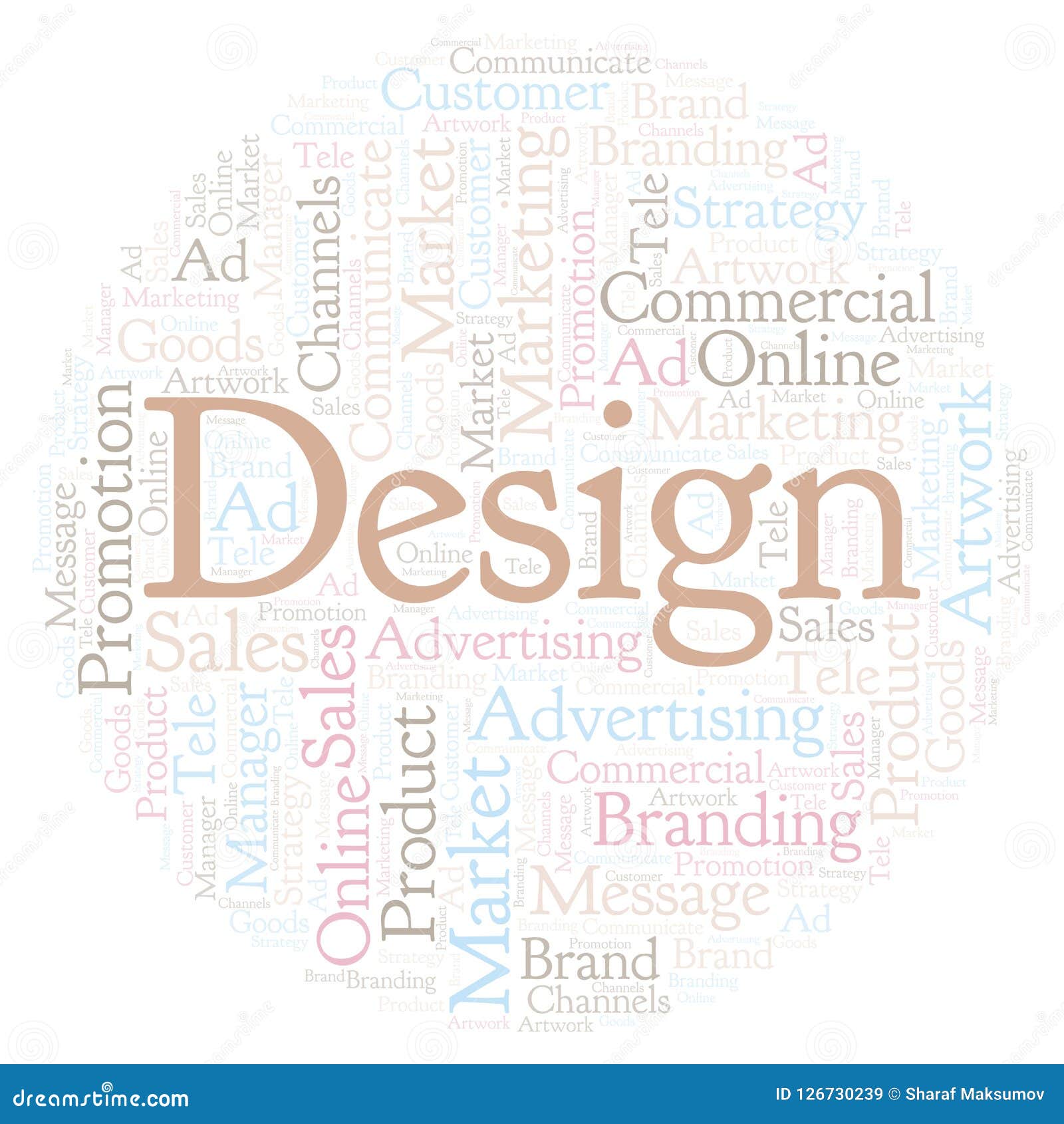 Word Cloud with Text Design. Stock Illustration - Illustration of ...