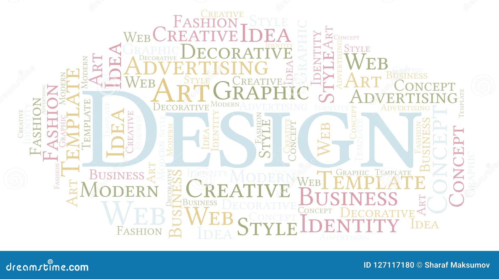 Word Cloud with Text Design. Stock Illustration - Illustration of fonts ...