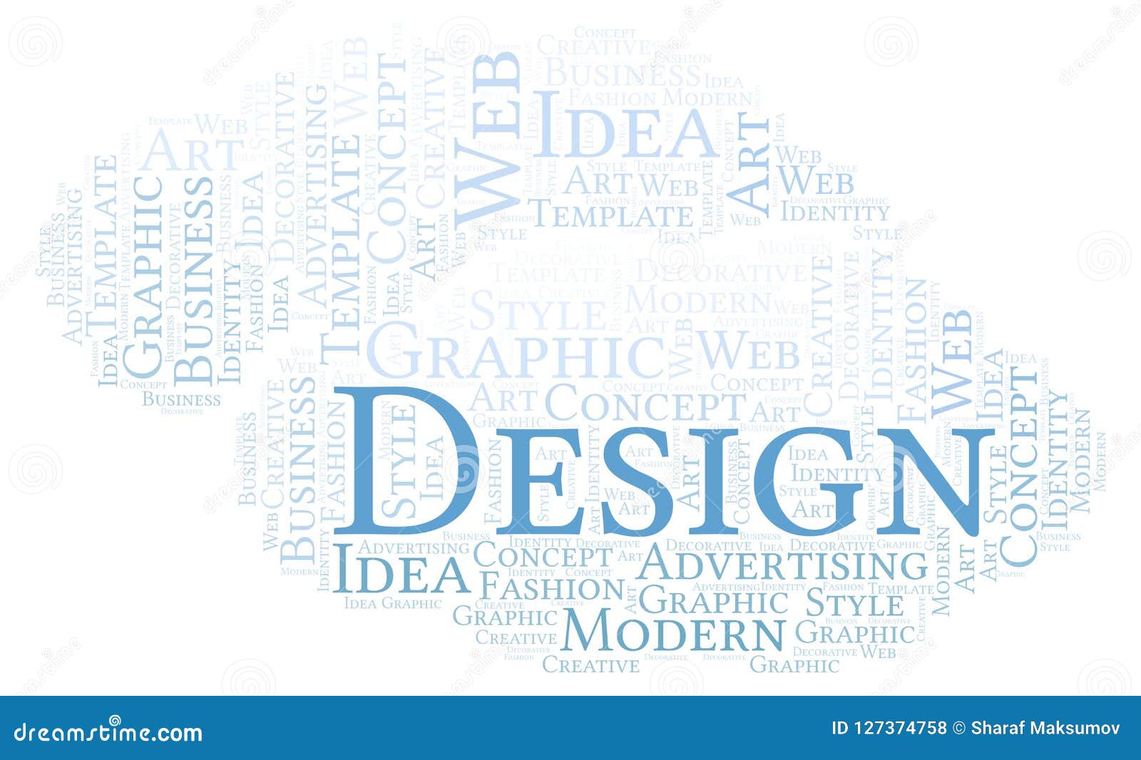 Word Cloud with Text Design. Stock Illustration - Illustration of idea ...