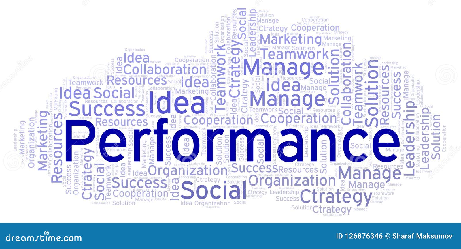Word Cloud with Text Performance. Stock Illustration - Illustration of ...