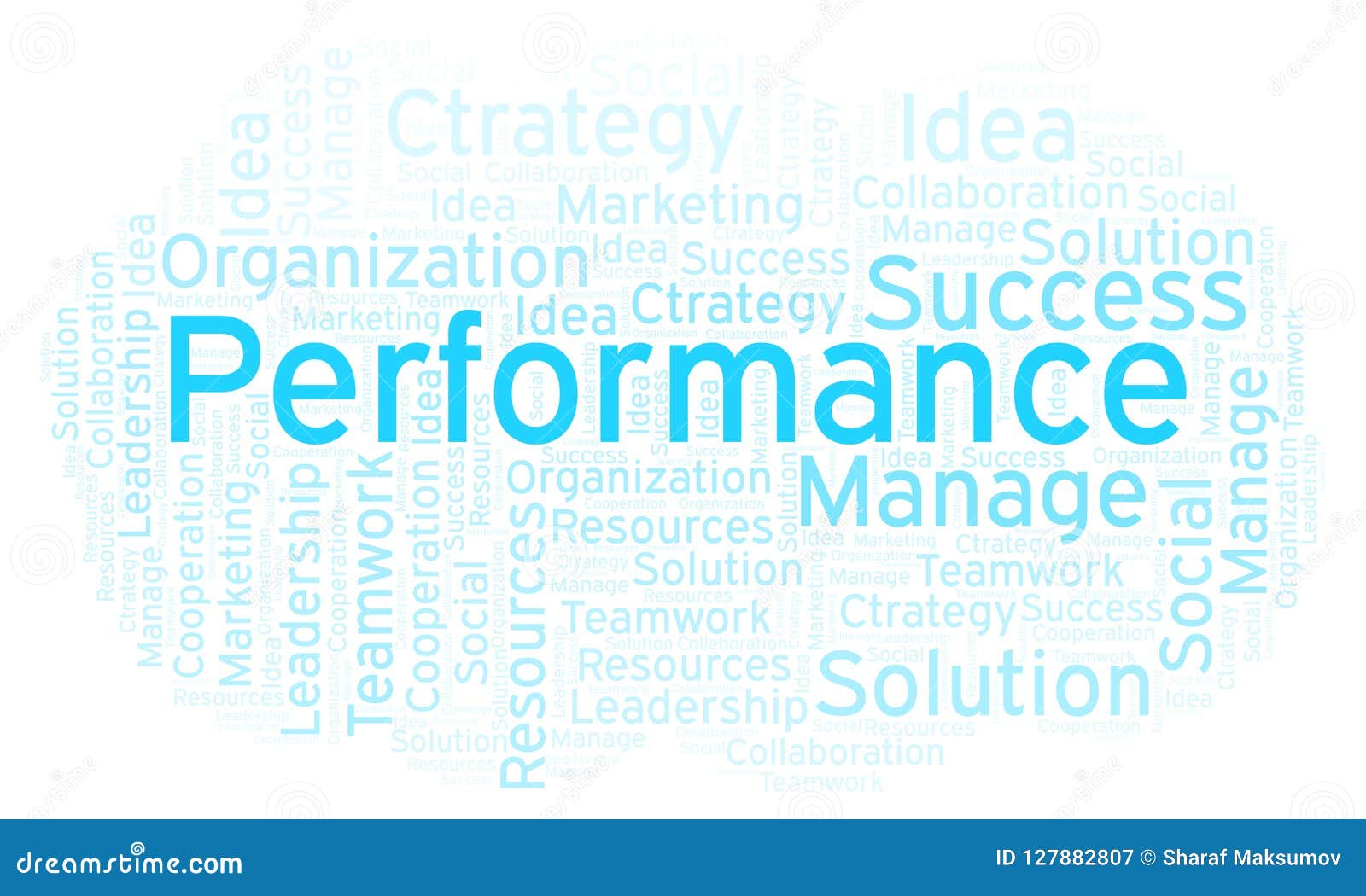 Word Cloud with Text Performance. Stock Illustration - Illustration of ...