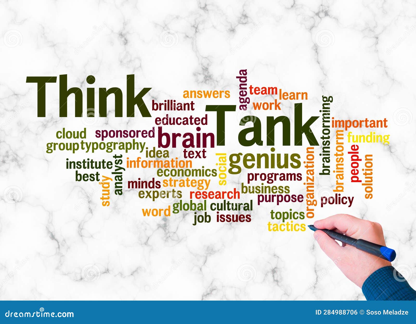 Word Cloud with THINK TANK Concept Create with Text only Stock Photo ...