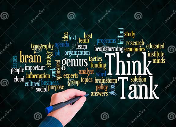 Word Cloud with THINK TANK Concept Create with Text only Stock Image ...
