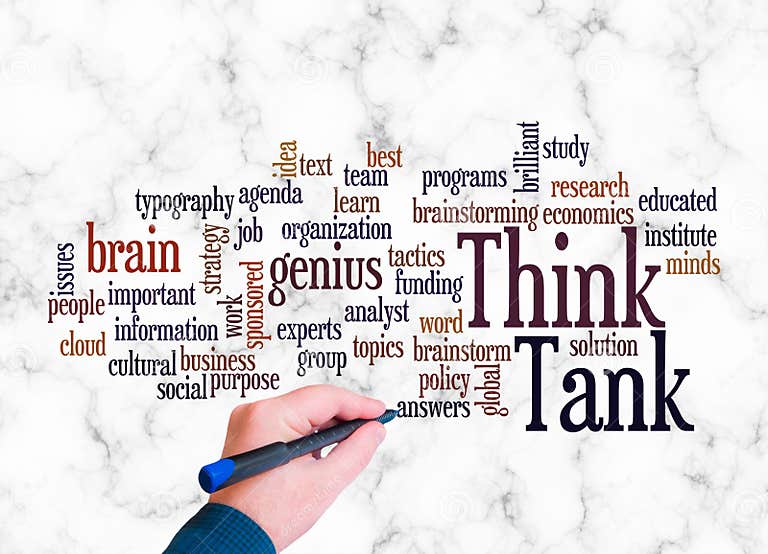 Word Cloud with THINK TANK Concept Create with Text only Stock Image ...