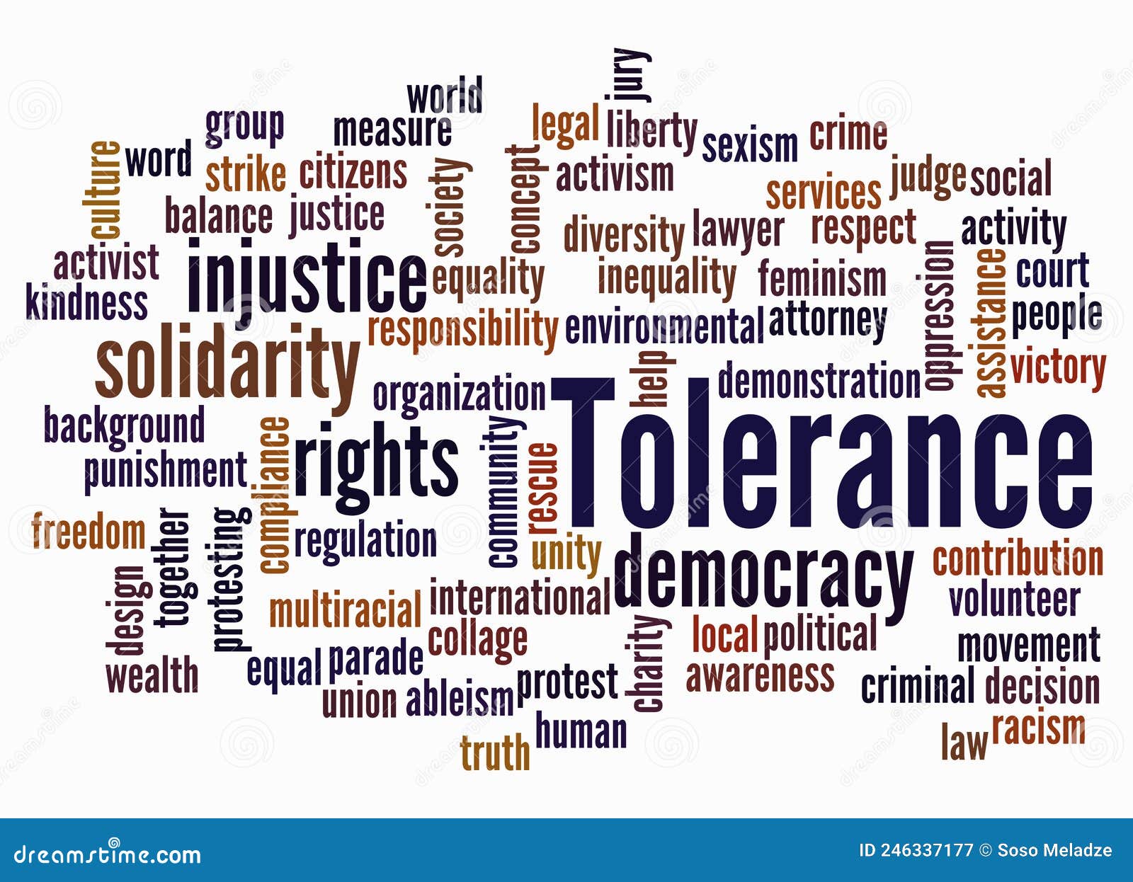 Word Cloud with TOLERANCE Concept Create with Text only Stock ...