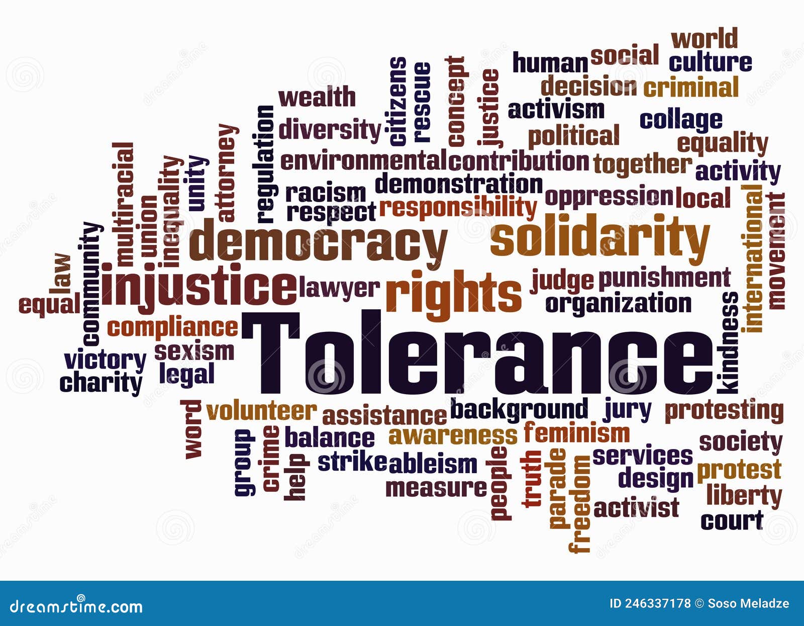 Word Cloud with TOLERANCE Concept Create with Text only Stock ...