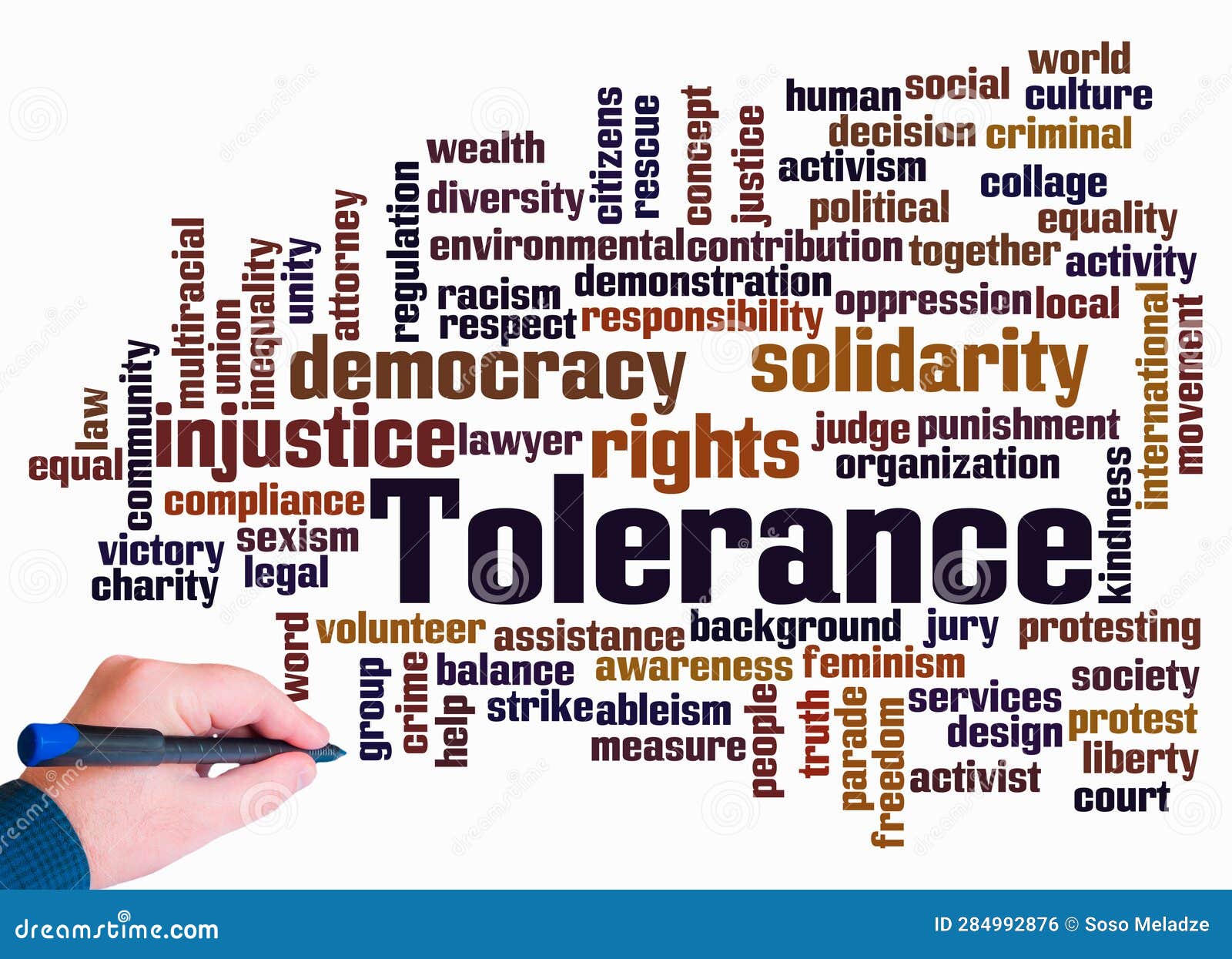 Word Cloud with TOLERANCE Concept Create with Text only Stock Photo ...