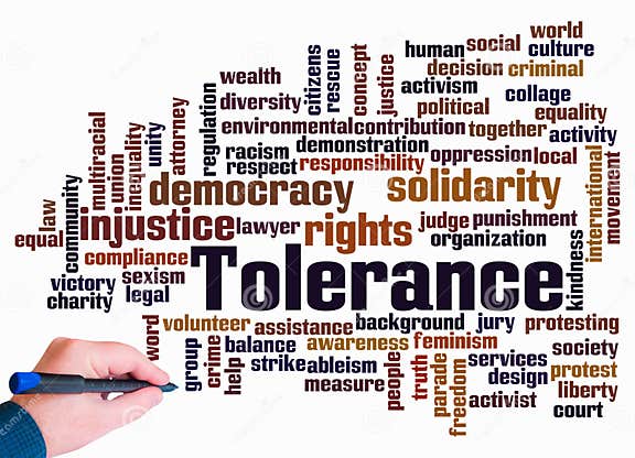Word Cloud with TOLERANCE Concept Create with Text only Stock Photo ...